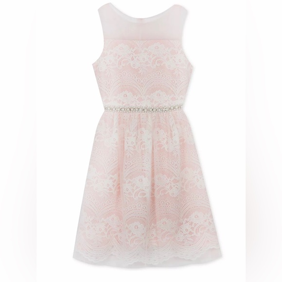 Rare Editions | Dresses | Nwt Rare Editions Big Girls Embellished Blush ...